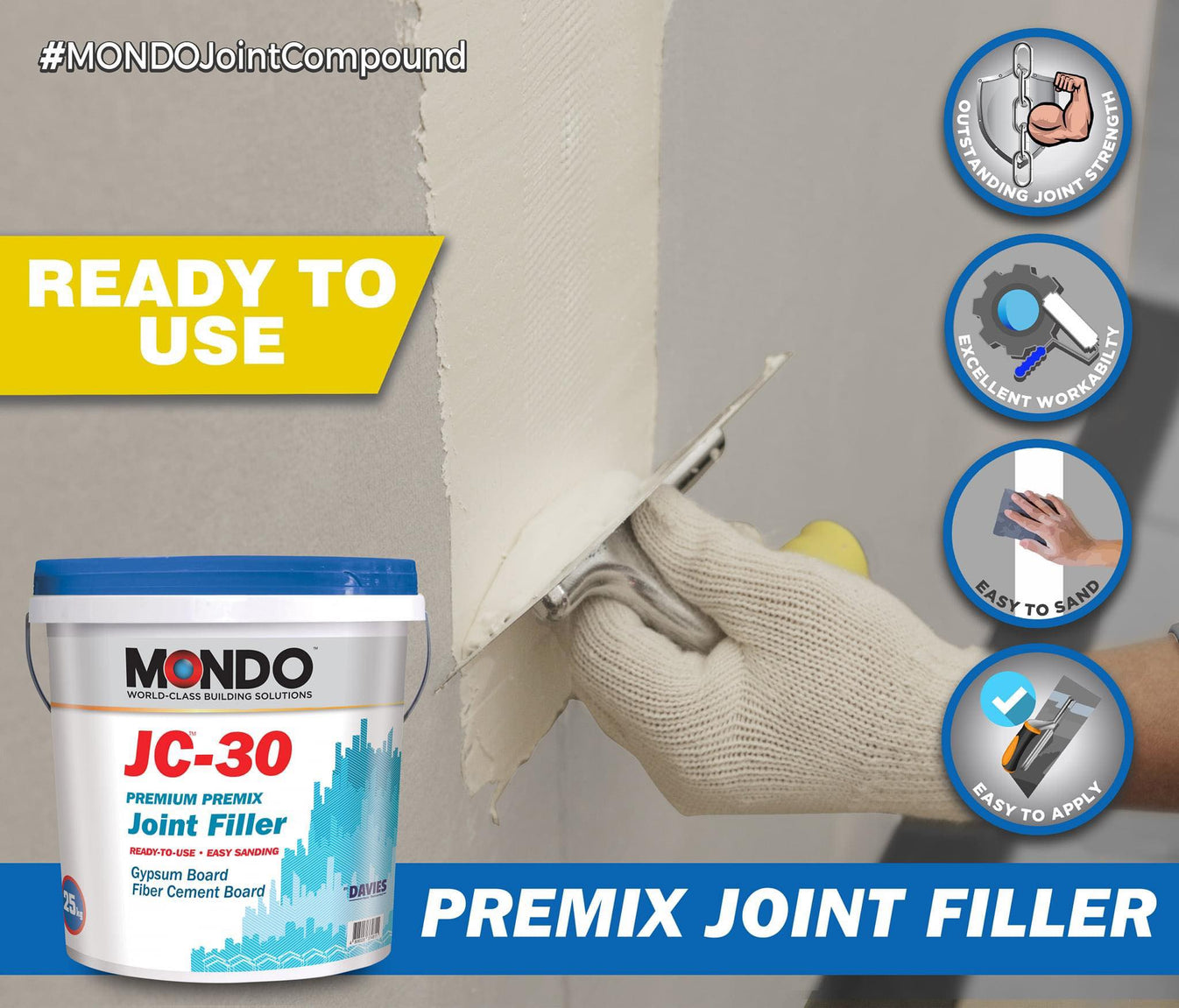 Mondo Joint Compound (Ready-Mix) Paste (JC™-30) – Evercoat Painting ...