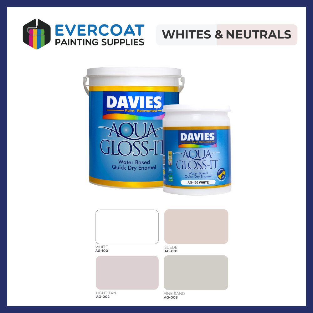Aqua Gloss-it™ 100% Acrylic Quick Dry Enamel (Whites & Neutrals ...