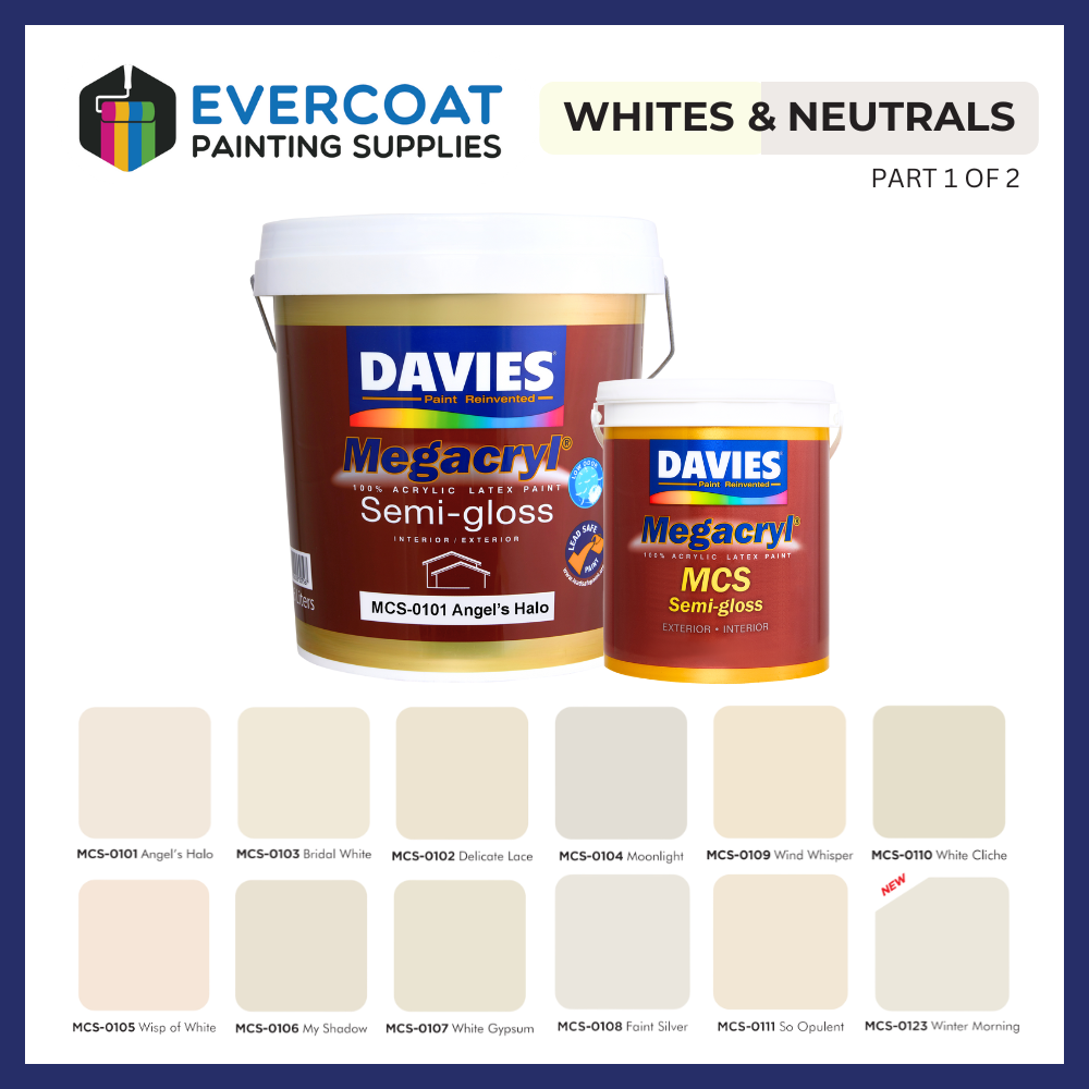 Megacryl® MCS™ Semi Gloss 100% Acrylic Premium Latex Paint (Whites & N ...