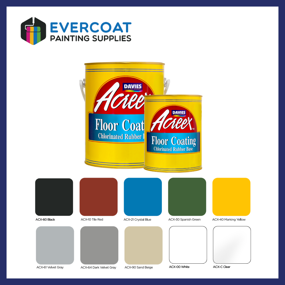Acreex™ Chlorinated Rubber-based Floor Coating – Evercoat Painting Supplies