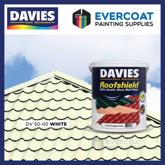 Davies Roofshield® 100% Acrylic Gloss Roof Paint (Whites & Neutrals ...
