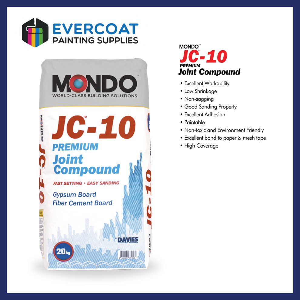 Mondo Premium Joint Compound Powder (JC™-10) 20kg – Evercoat Painting ...