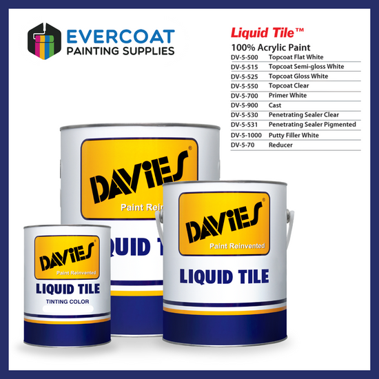 Davies Liquid Tile® 100% Acrylic Solvent-Based Wall Coating System ...